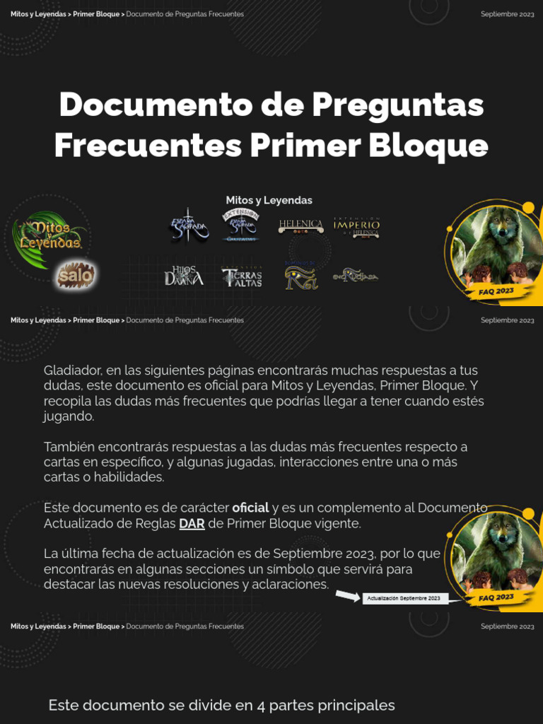 Documento de Preguntas Frecuentes MyL Primer Bloqu - 230907 - 133546 | PDF