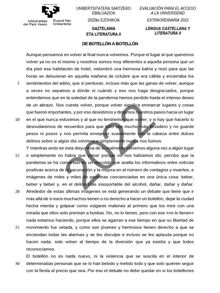 Examen Sele 2022 B | PDF | Lingüística | Sintaxis