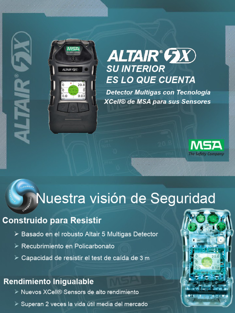 Altair 5X - Presentación | PDF | Metano | Dióxido de carbono