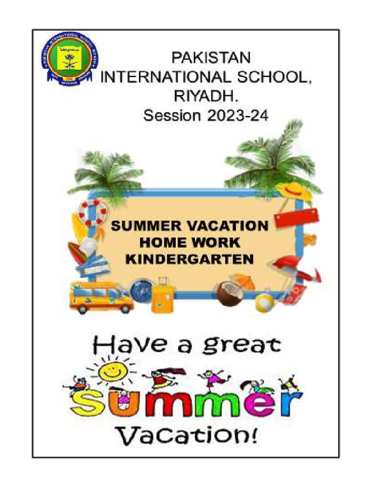 KG Summer Task 2023-24 | Download Free PDF | Orthography