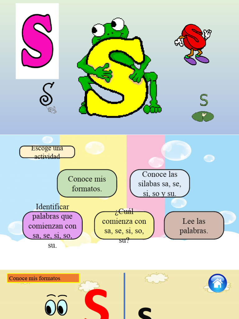 Letra S | Descargar gratis PDF | Fonología | Lingüística