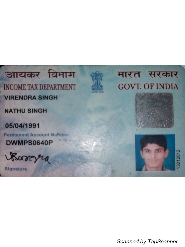 Virendra Pan Card | PDF