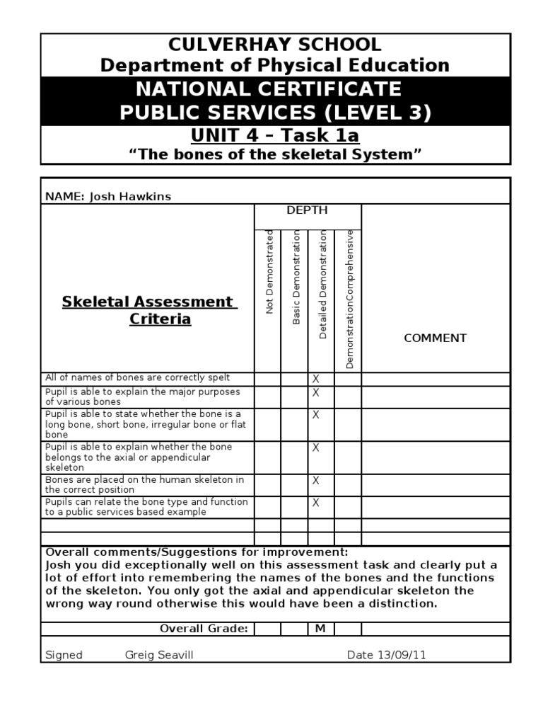 National Certificate Public Services (Level 3) : Culverhay School ...