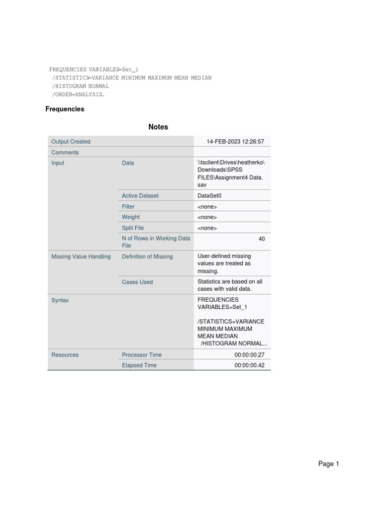 Output Assignment 4 | PDF | Histogram | Median Output Assignment 4 | PDF | Histogram | Median