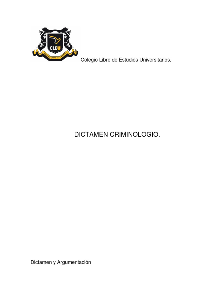 Dictamen Alondra Guadalupe, Medrano Gonzalez | PDF | Criminología ...