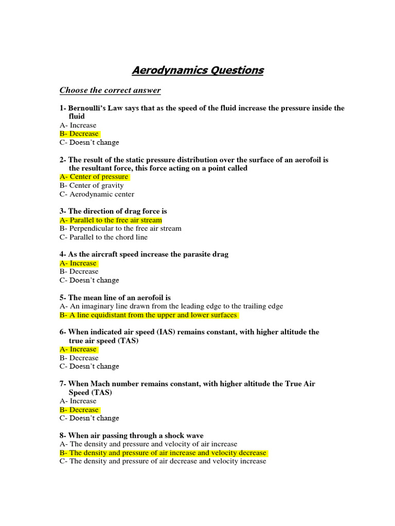 All ABC Questions | PDF | Flight Control Surfaces | Cloud