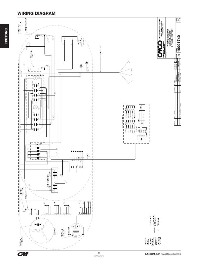 Esquema Eléctrico Polipasto Monofásico | PDF