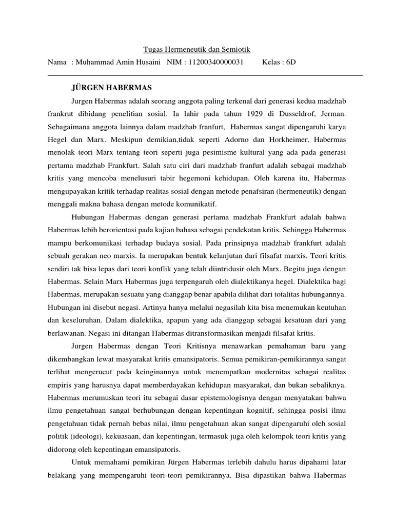 Jürgen Habermas | PDF