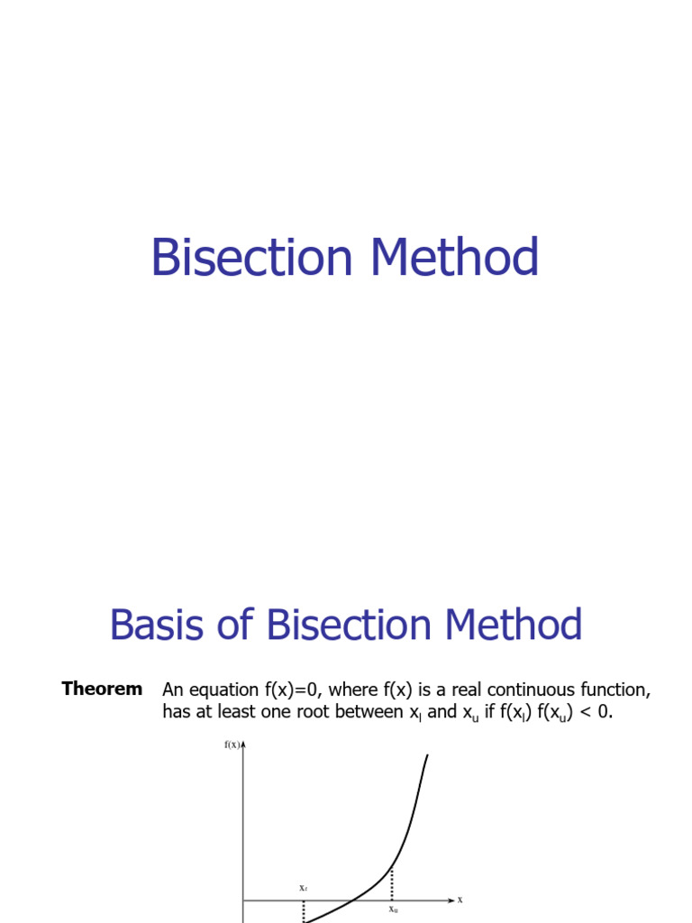 Bisection Method | PDF | Mathematics | Mathematical Analysis