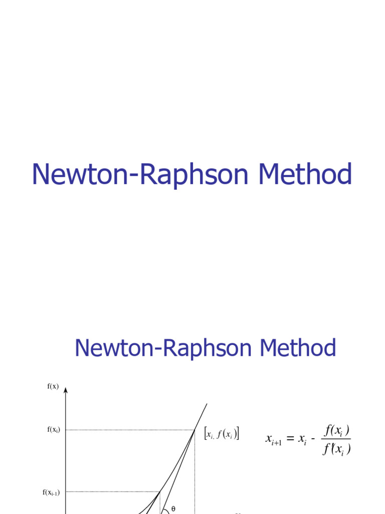 Newton Raphson Method | PDF | Mathematical Logic | Numerical Analysis