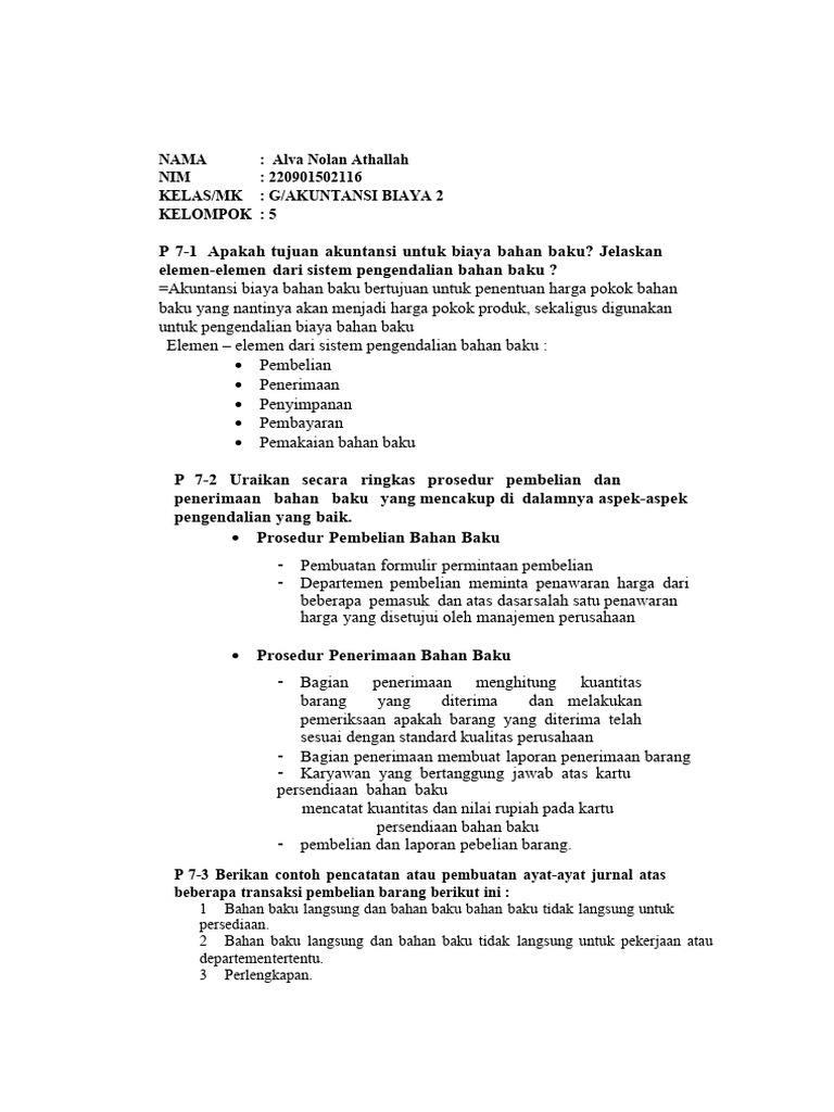 Tugas 3 - Alva Nolan Athallah - KLP 5 - G - Akuntansi s1 | PDF