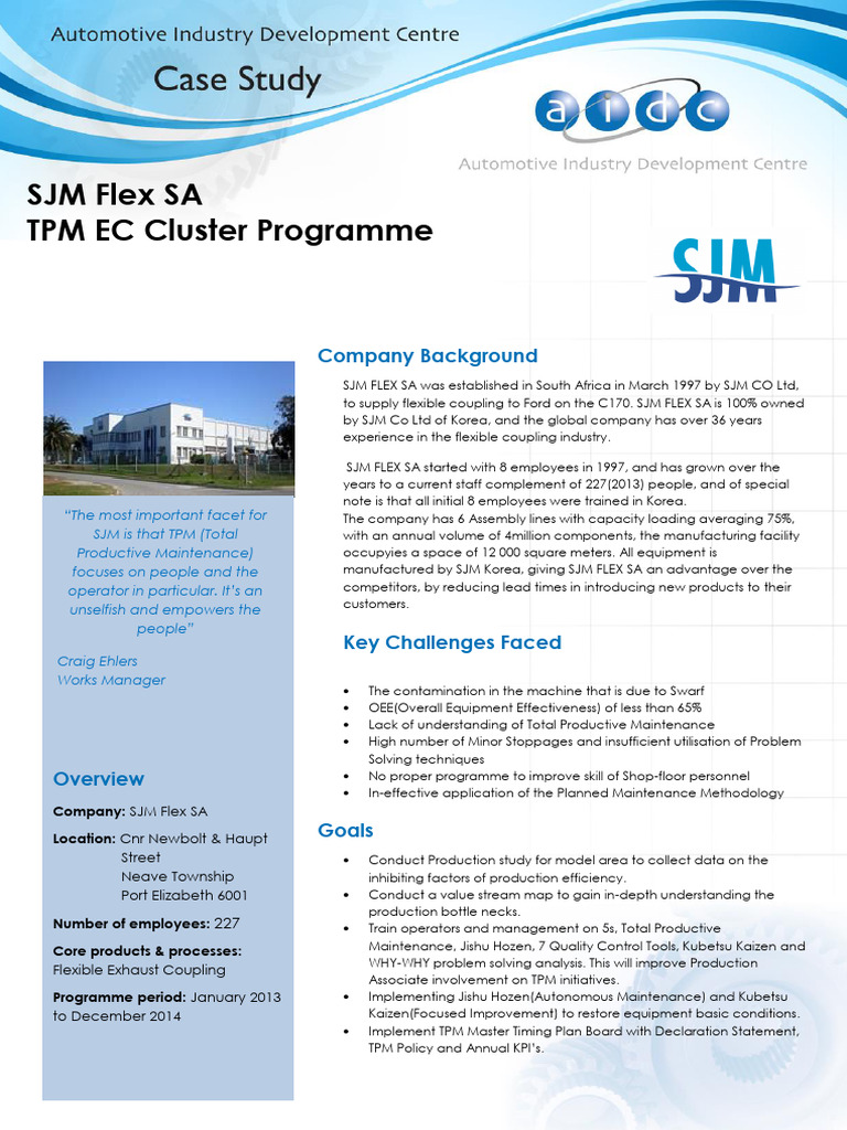 SJM Flex SA Case Study | PDF | Production And Manufacturing | Economies