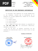 Certificat D'hospitalisation | PDF