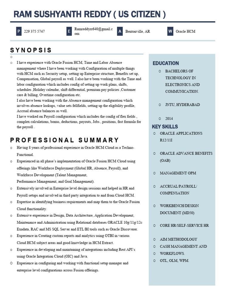 Ram Sushyanth Reddy HCM | PDF | Databases | Sql