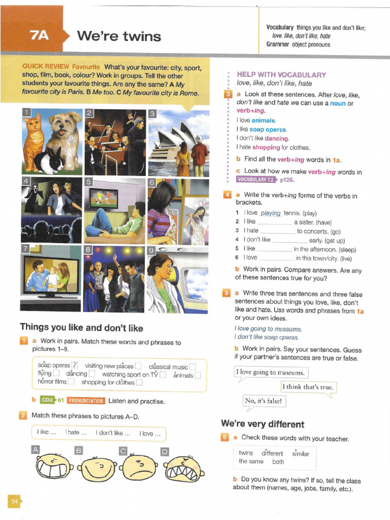 F2F Starter - UNIT 7A | PDF