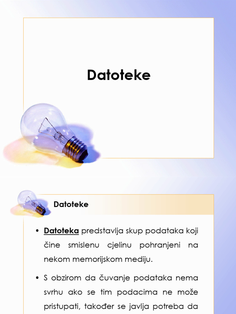 Datoteke Vježbe | PDF
