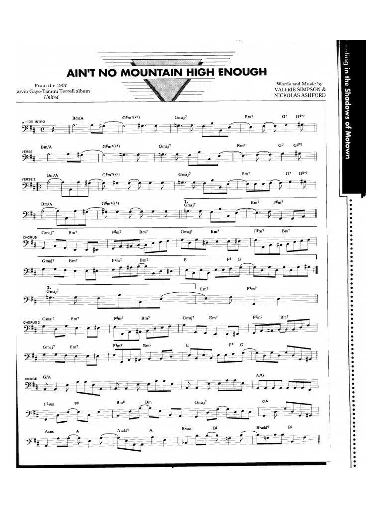 Ain't No Mountain High Enough | PDF Ain't No Mountain High Enough | PDF