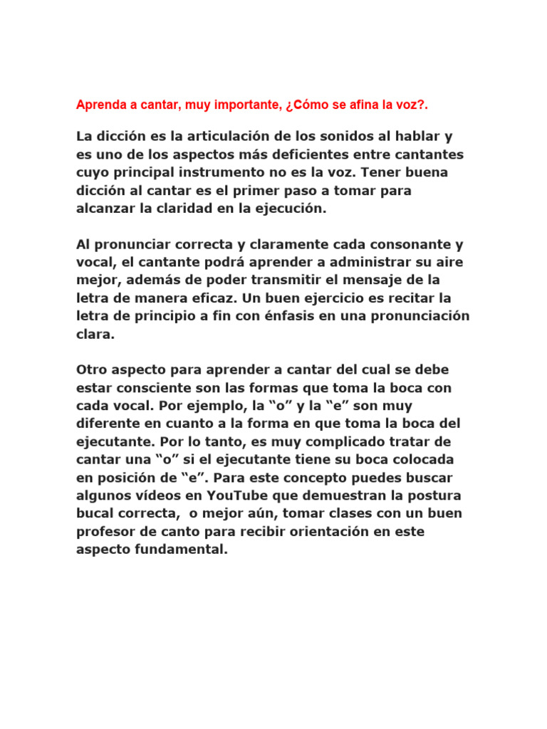 Aprenda A Cantar | PDF | Melodía | Canto Aprenda A Cantar | PDF | Melodía | Canto