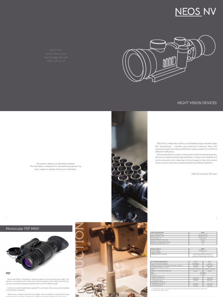 NVD | PDF | Optics | Equipment