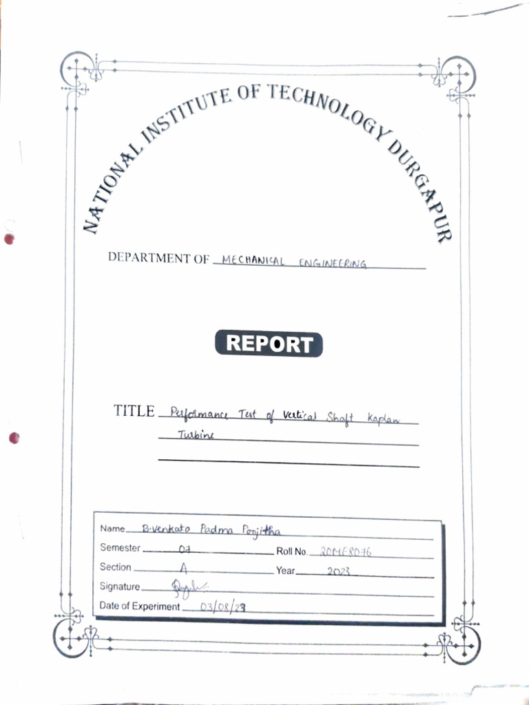 Hydraulic Lab Report | PDF