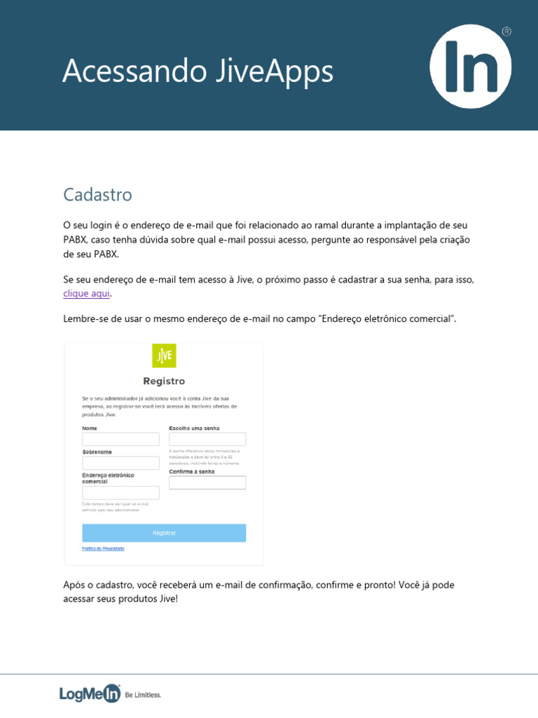 Manual GoToConnect - Jive Web - App | PDF | Aplicativo para celular ...