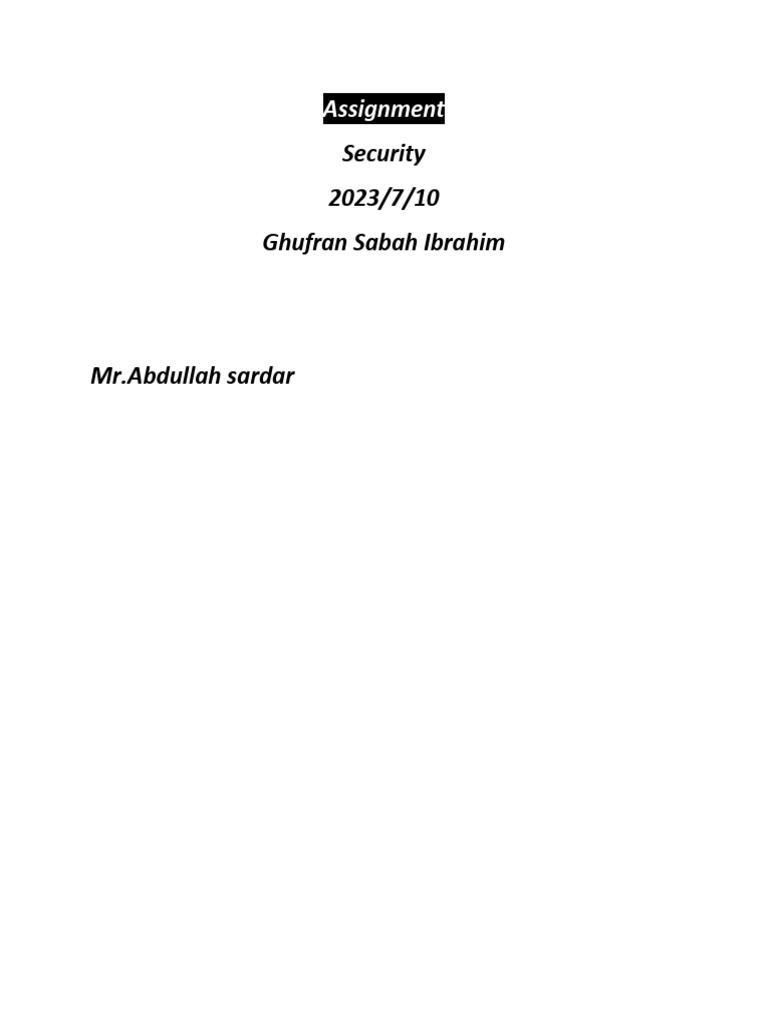 Security | PDF | Information Security | Security