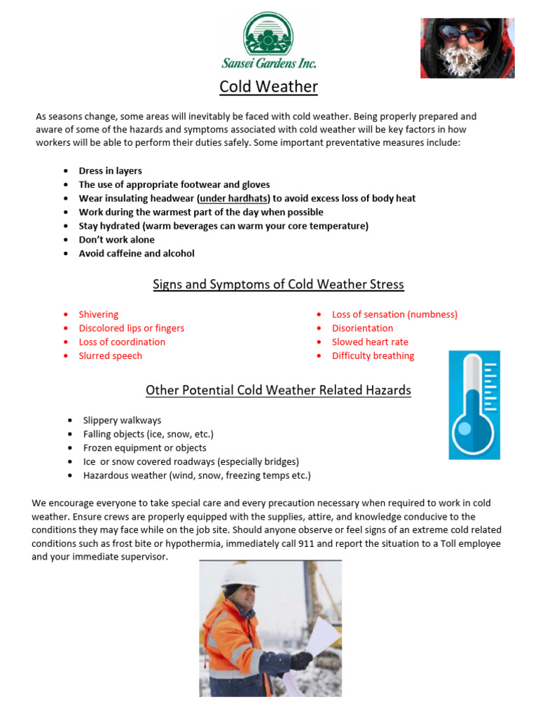 Cold Weather | PDF | Snow | Hypothermia