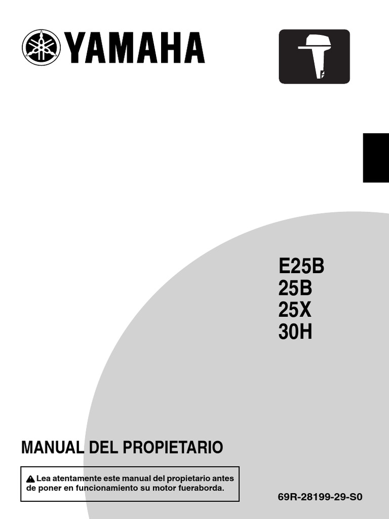E25B 25B 25X 30H: Manual Del Propietario | PDF | Gasolina | Motores