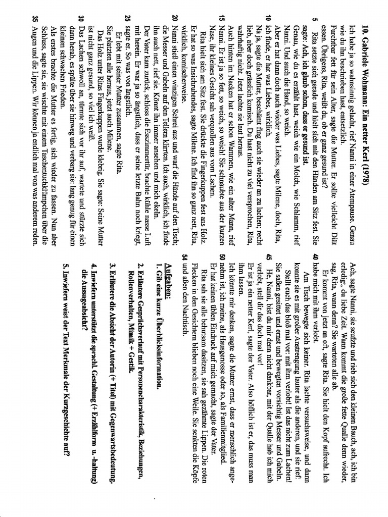 G - Wohmann - Netter Kerl | PDF