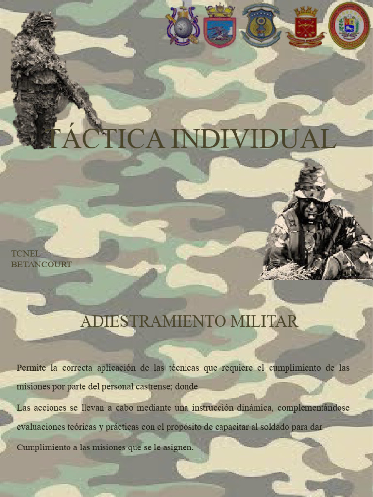 Tactica Individual | PDF | Militar | Conflictos