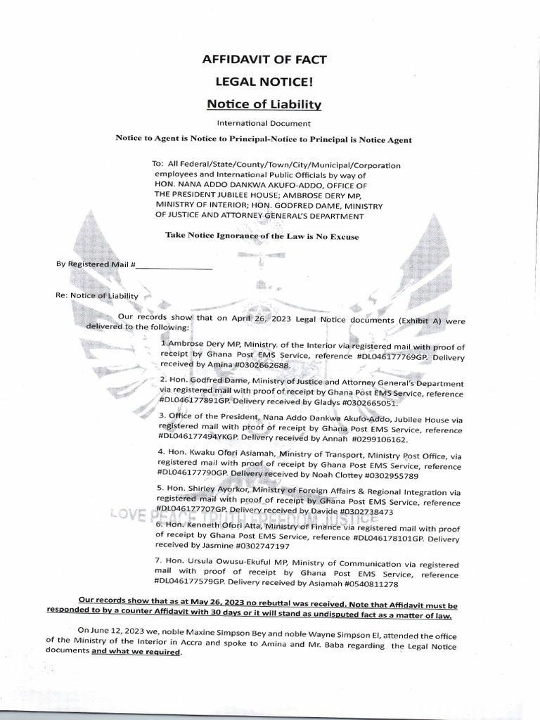 Legal Notice - Legal Notice - BL FS | PDF