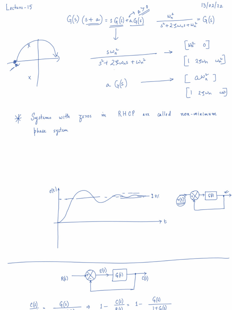 Lecture-15 Steady State Error | PDF