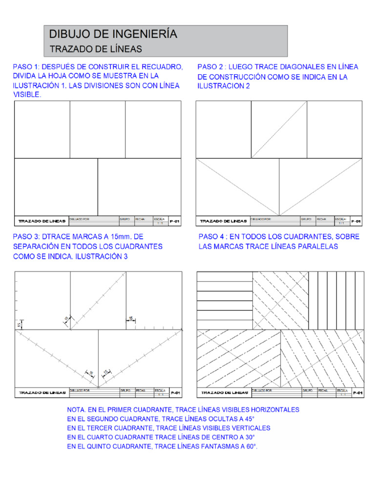 2- TRAZADO DE LÍNEAS | PDF