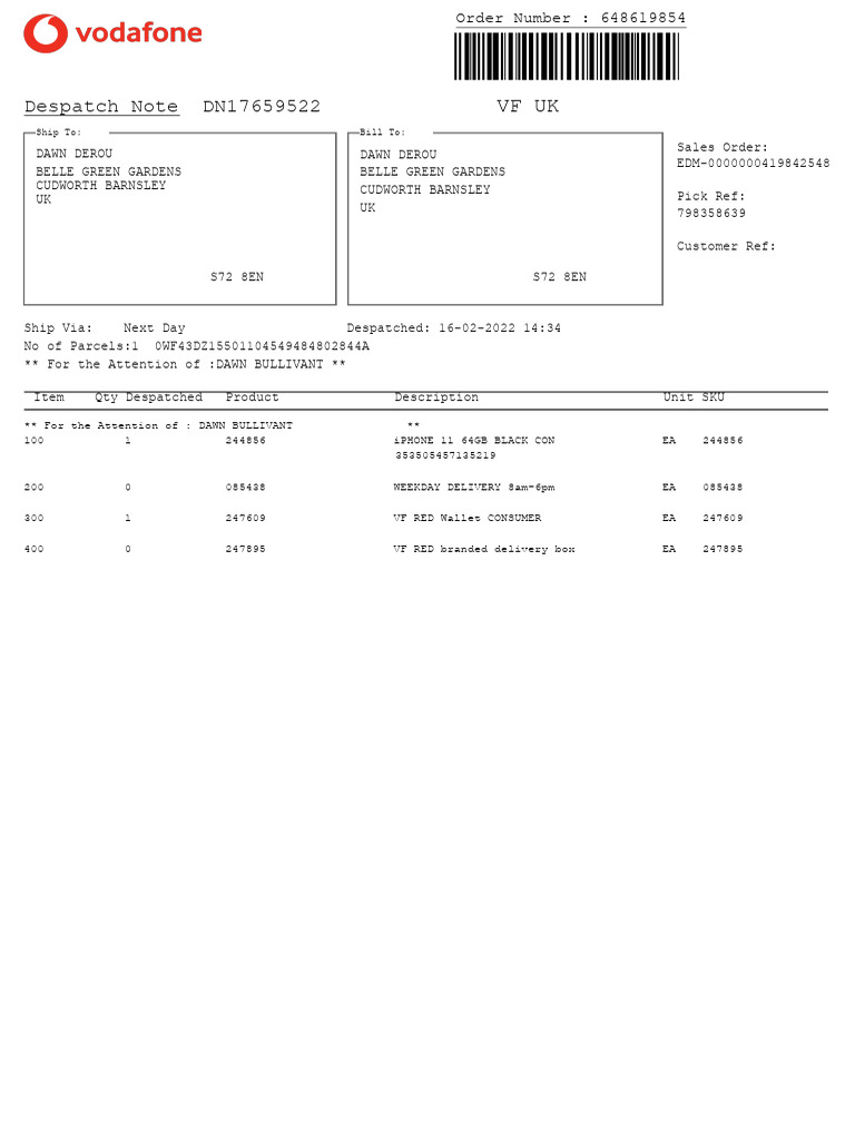 Vodafone 11 64GB Black | PDF