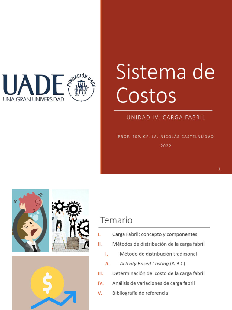 Carga Fabril: Conceptos y Métodos | PDF | Presupuesto | Business