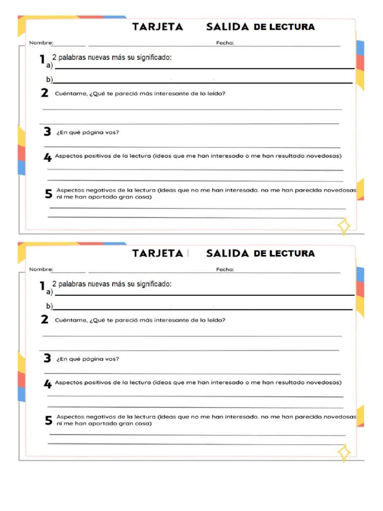 Ticket Salida de Lectura | PDF