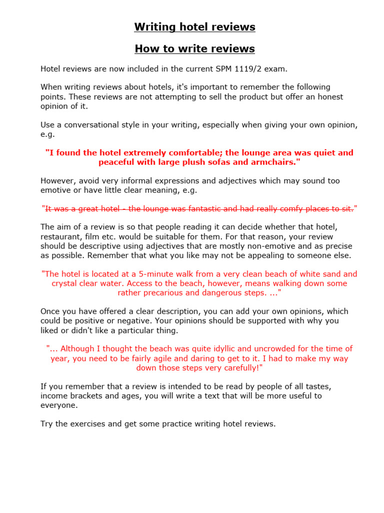 Vocab For Hotel Review and Practice | PDF | Hotel | Buildings And ...