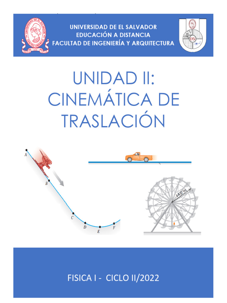 Cinemática de Traslación en Física I | PDF | Cinemática | Velocidad
