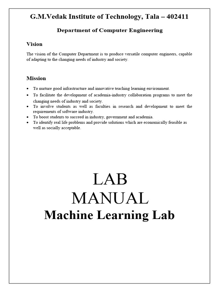1 Lab Manual | PDF 1 Lab Manual | PDF