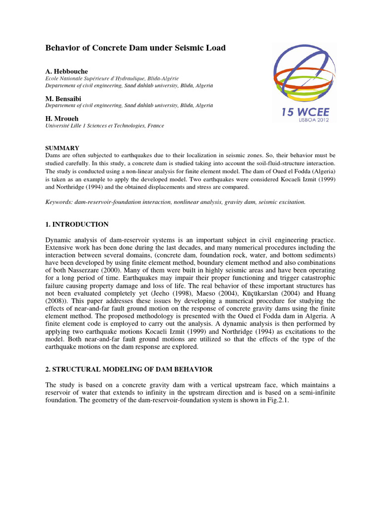 Behavior of CD Under Seismic Load | PDF | Earthquakes | Strength Of ...