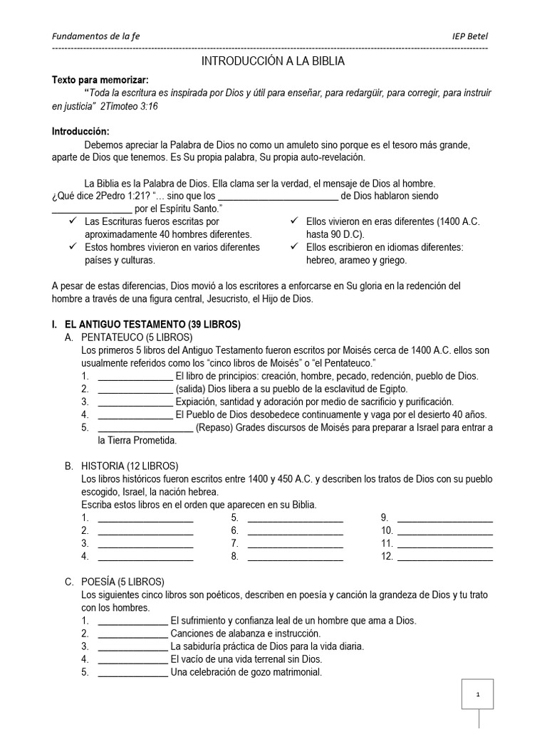 Fundamentos de La Fe | PDF | Jesús | Biblia