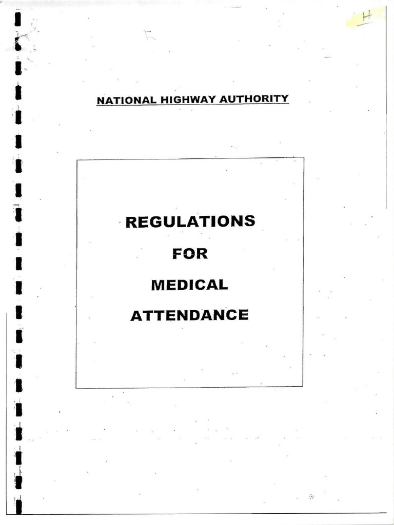 SOP For Regulations For Medical Attendance | PDF
