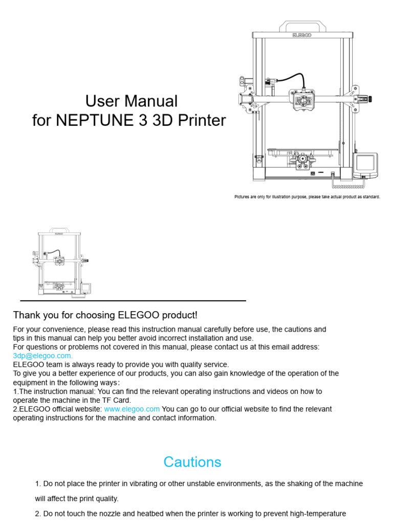 NEPTUNE 3 User Manual | PDF | Printer (Computing) | Computer Virus