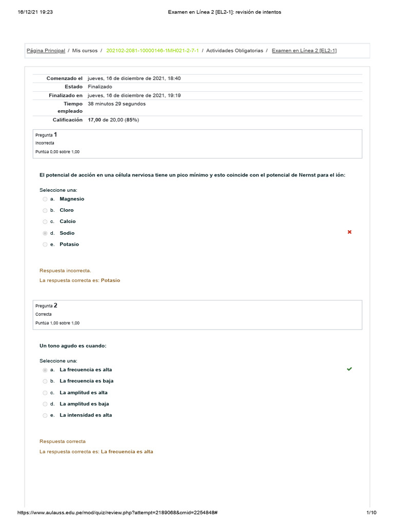 Examen en Línea 2 (EL2-1) - Adios CTM | PDF | Electrón | Neutrón