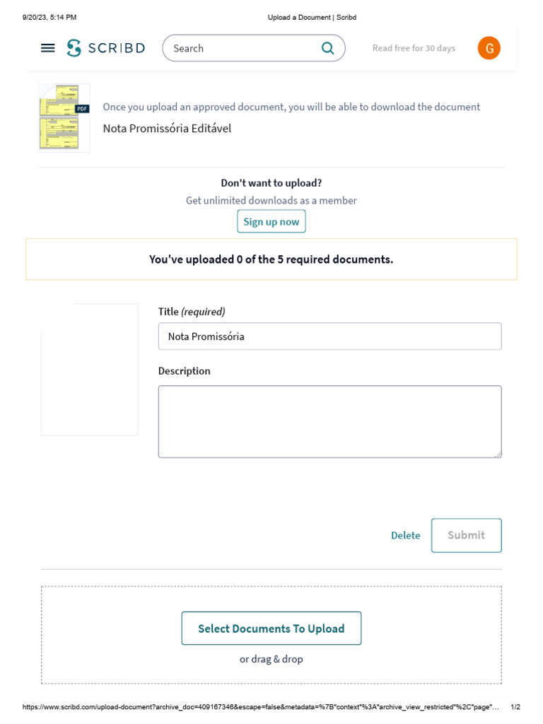 PDF Upload | PDF | Scribd | Online Services