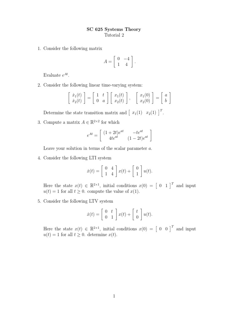SC 625 Tutorial 3 | PDF