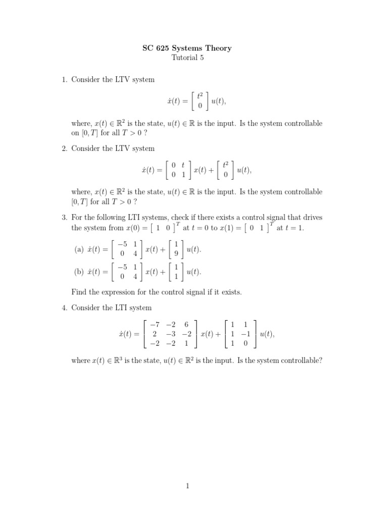 SC 625 Tutorial 6 | PDF