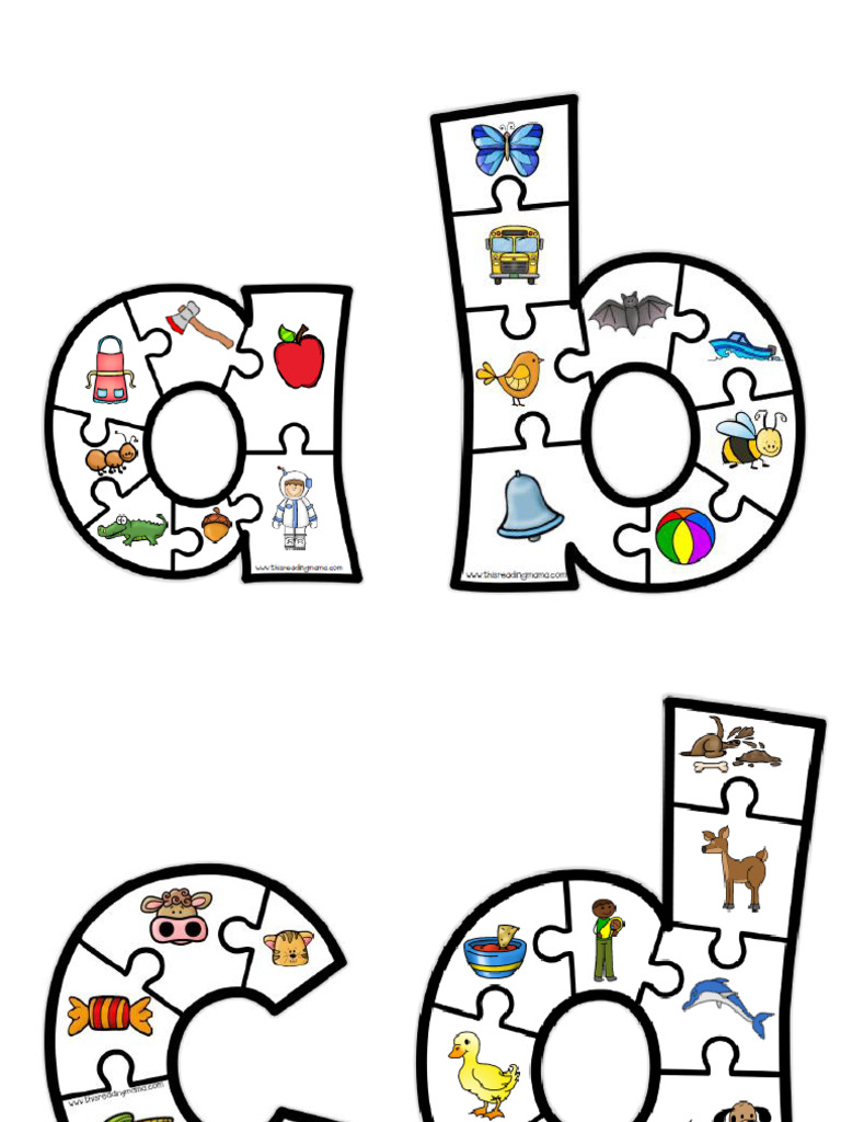 Alphabet Lower Case Puzzle | PDF