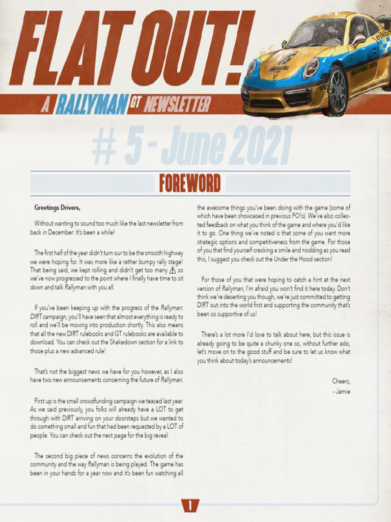 Rallyman-Gt Flatout-5 en | PDF | Gaming
