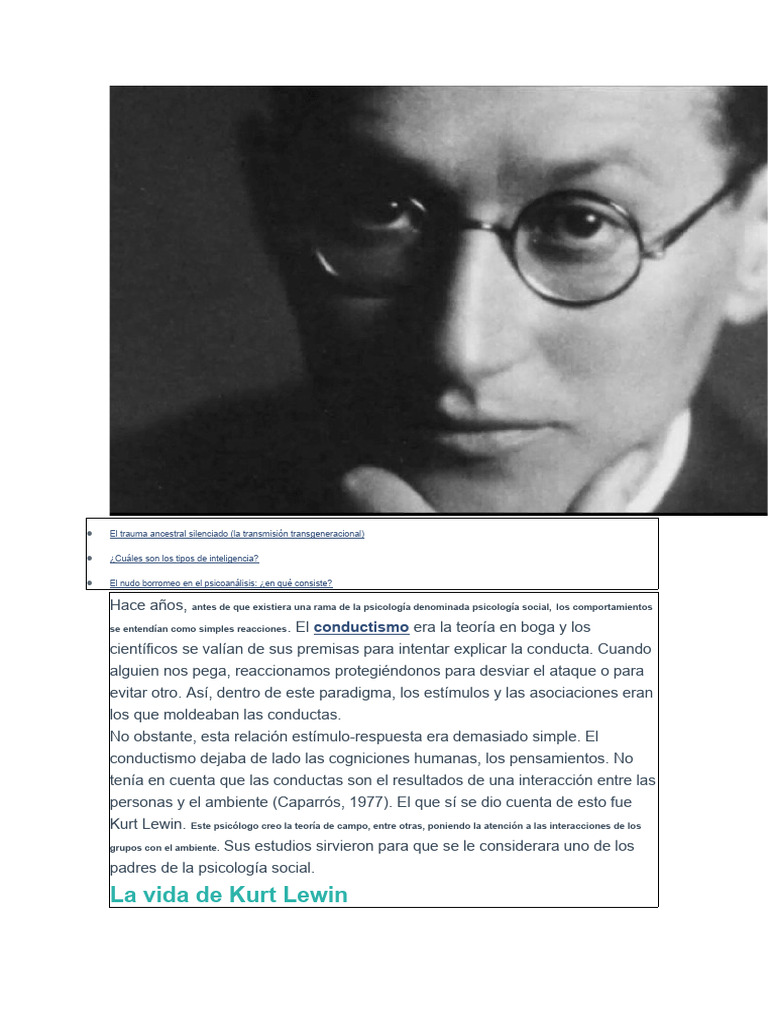 Kurt Lewin | PDF